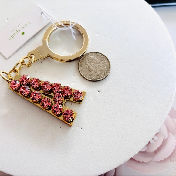 kate spade | Accessories | Kate Spade Key Chain Bag Charm Crystal ...
